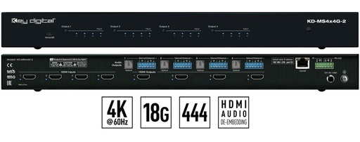 4K HDMI Matrix Switchers | 18Gbps Signals - Key Digital
